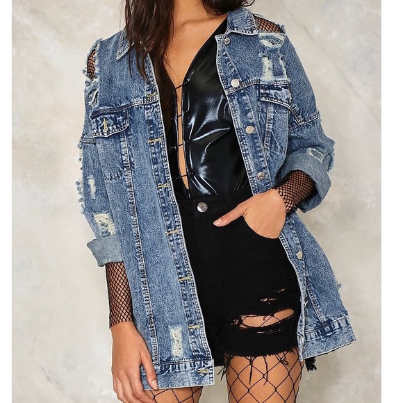 Nasty Gal | Jackets & Coats | Nasty Gal X Vera Lucy Net Out Of Ten ...